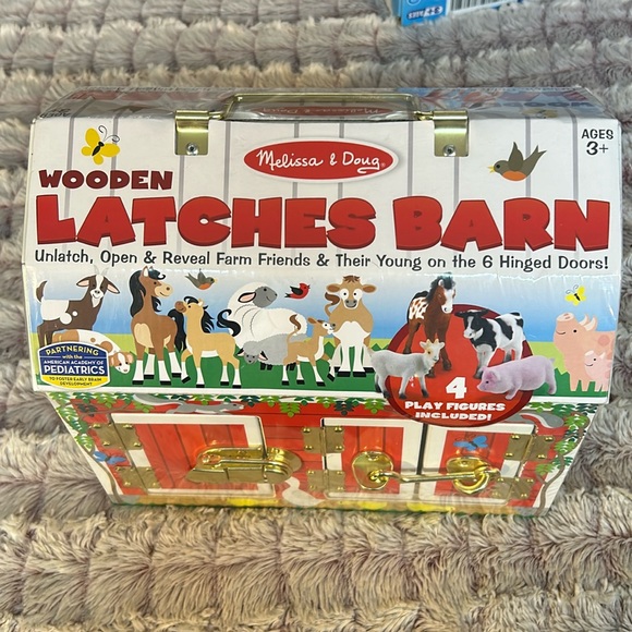 Melissa & Doug | Toys | Melissa Doug Latches Barn Toy Doors And Locks ...